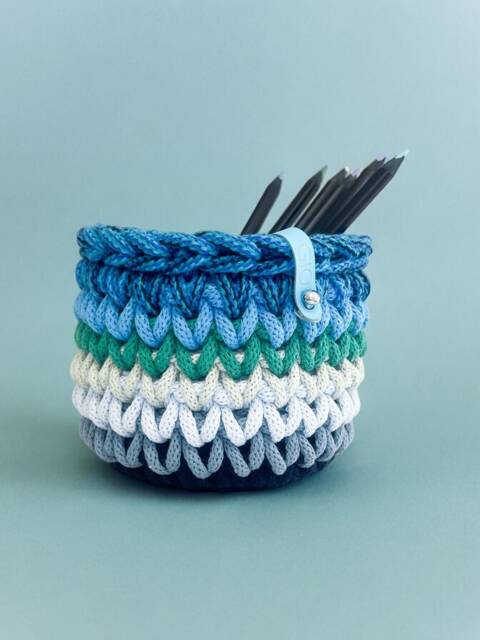 Pencil Cup Pencil Quiver School Children Children's Room Crocheted ...