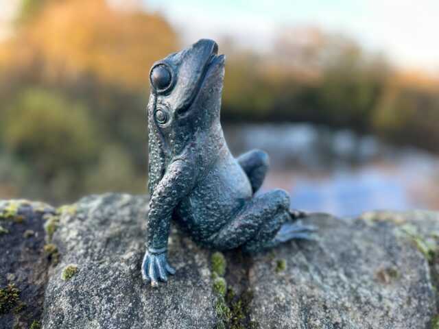 Moon Gazing Frog Statue - Garden Ornament Decoration by Etsy | ufurnish.com