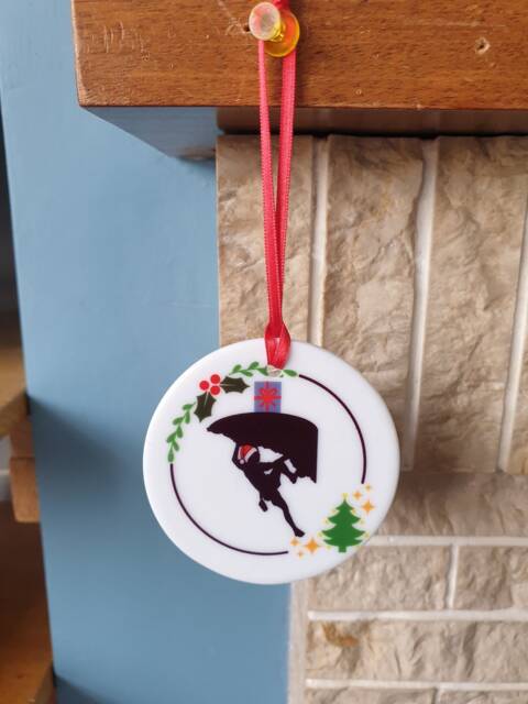 Rock Climbing Bouldering Christmas Tree Decoration With Lovely Climber ...