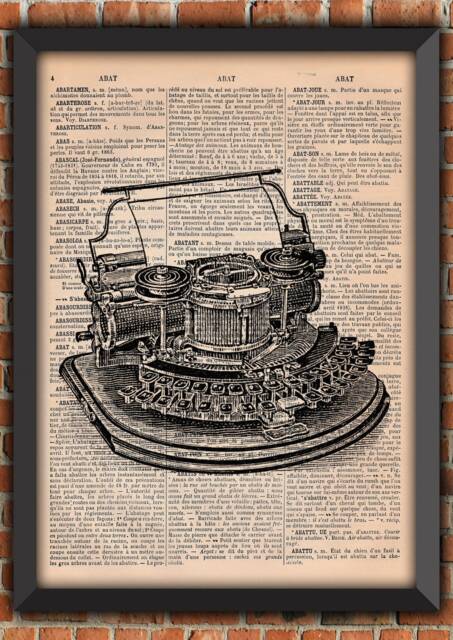 Typewriter Victorian Industrial Office Decor Photography Vintage Art ...