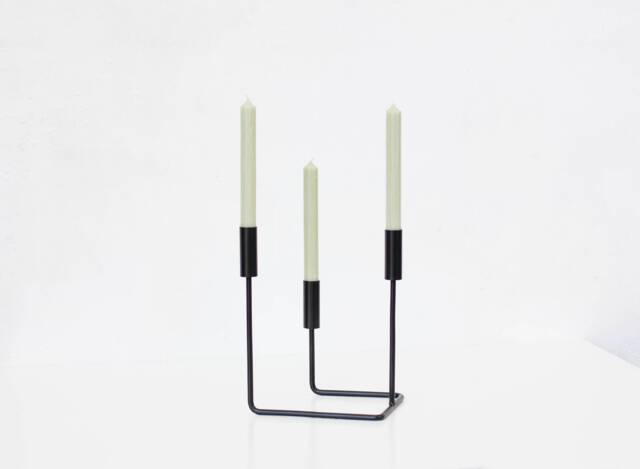 Modern Black Metal Candelabra/Taper Candle Holder Centerpieces Candlestick Home Decor Iron ...