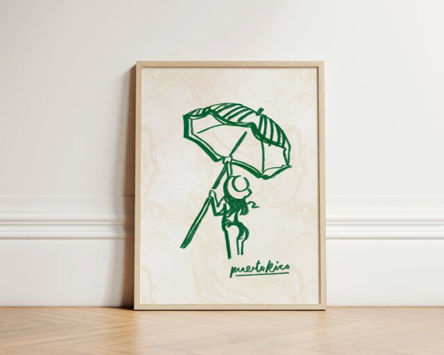 Puerto Rico Print, Beach Art Coastal Wall Art, Living Decor, Summer ...