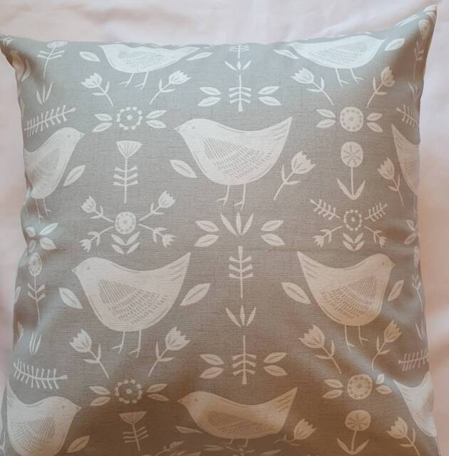 Modern Bird Grey Cotton Cushion Cover/Pillow by Etsy | ufurnish.com