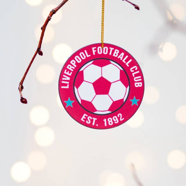 Personalised Football Team Christmas Decoration, Custom Tree Bauble ...