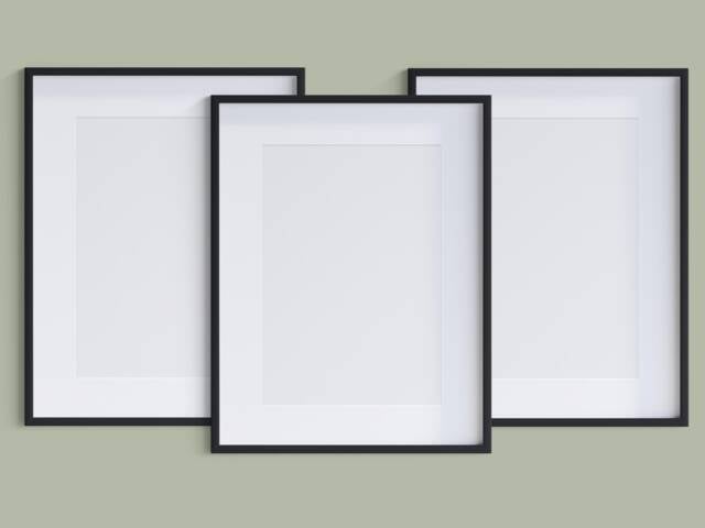 A2 A3 A4 A5 Thin Matt Black Photo Frame Pack Of 3 White Picture Frames ...