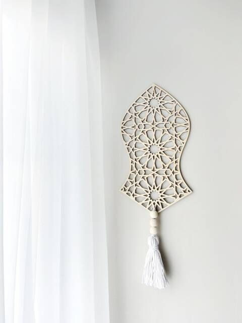 Decorative Wooden Sandala Geometric Islamic Design ~ Shape Of Prophet ...