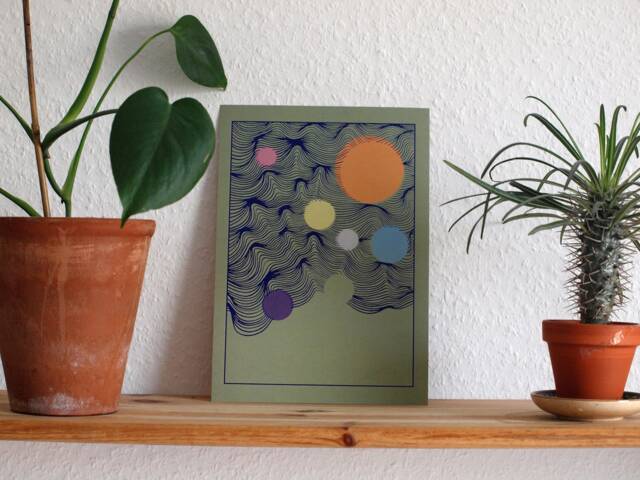 "Print - Poster ""Bubble Lines" by Etsy | ufurnish.com