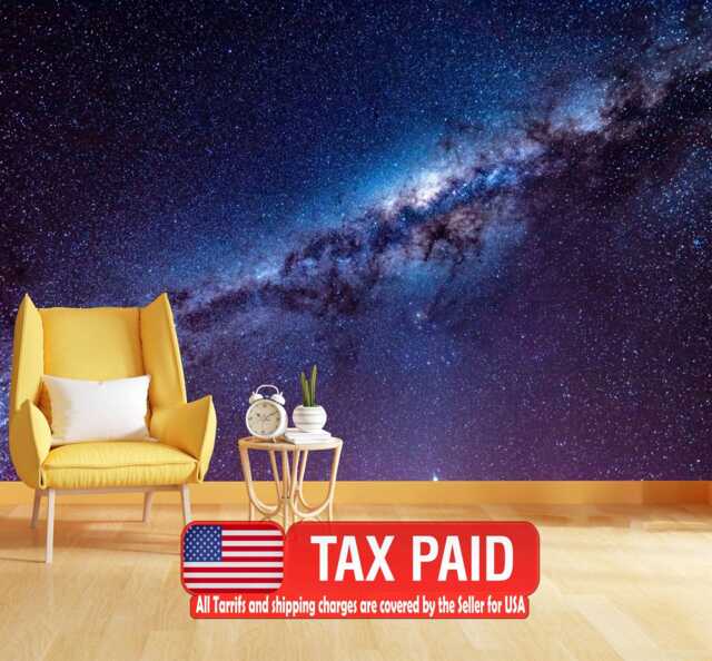 Milky Way Galaxy Wall Mural, Peel & Stick Wallpaper by Etsy | uFurnish.com