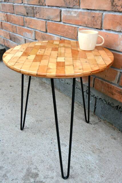 Perfect Gift Recycled Skateboard Coffee Table With Hairpin Legs ...