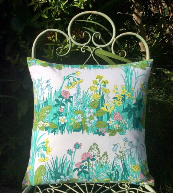 Pat Albeck Vintage Garden Fabric Cushion by Etsy | ufurnish.com