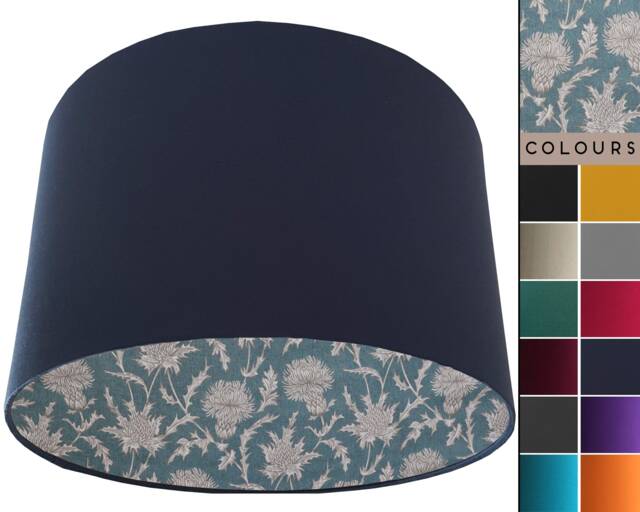 Teal Lampshade, Country Home Interior, Ceiling Light, Blue Light Shade ...