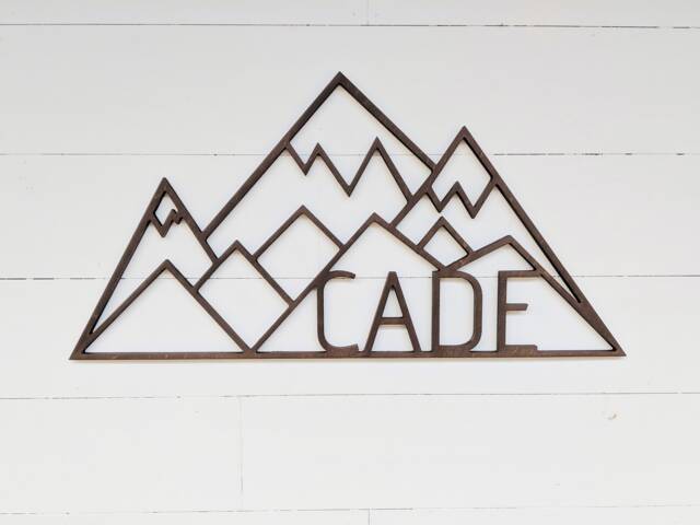 Geometric Mountain Name Sign, Woodland Nursery Decor by Etsy | ufurnish.com