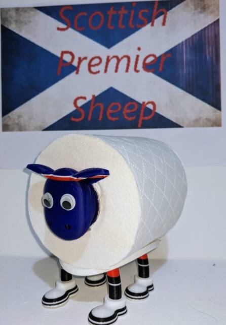 2025 Glasgow Rangers Scottish Premier Sheep Spare Toilet Roll Holder Or ...