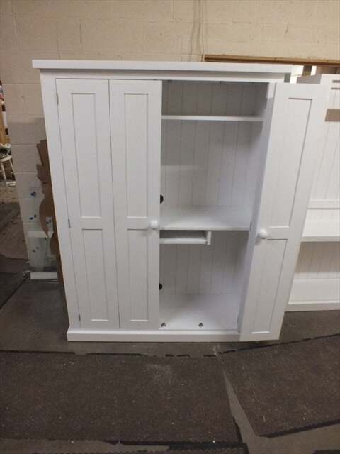 Buckingham All Painted Hideaway Computer Cupboard With Bifold Doors ...