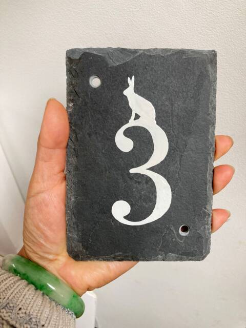 Hand Painted Slate House Numbers by Etsy | ufurnish.com