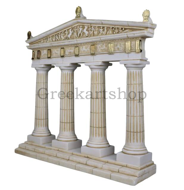 Parthenon Ancient Greek Temple Athens Acropolis Cast Marble Statue ...