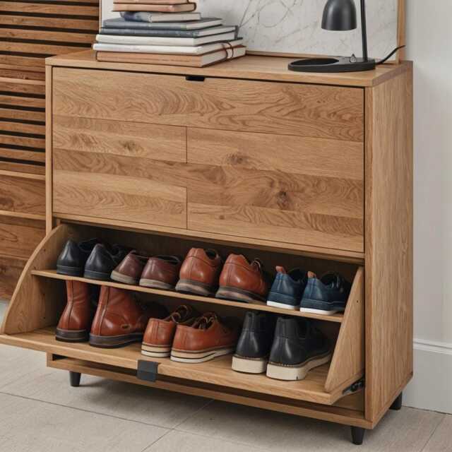 Shoe Rack Bench, Solid Oak Shoe With Seat by Etsy | ufurnish.com