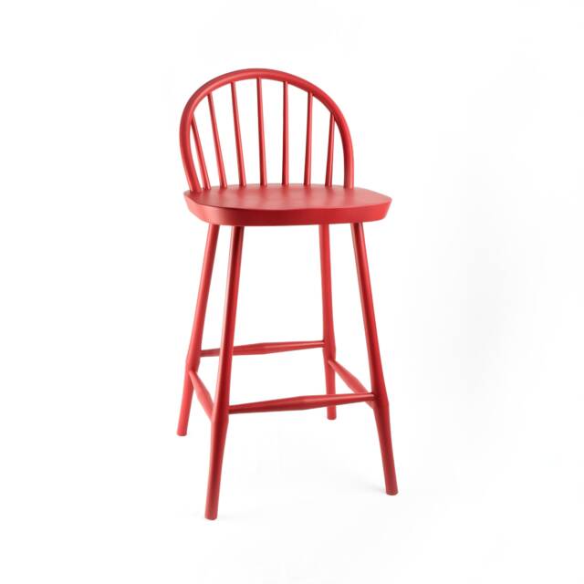 Windsor Bar Stool, Painted in Farrow & Ball, Breakfast Island Wooden ...