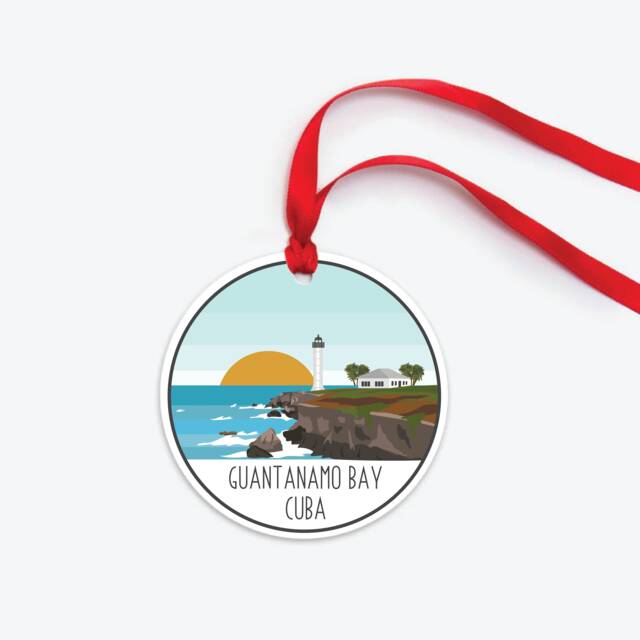 Guantanamo Bay Cuba Ornament, Collectible Duty Station Army Air Force ...