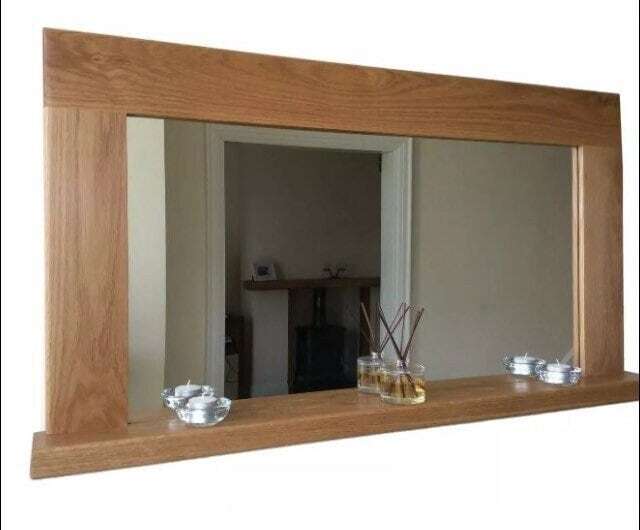 Beautiful Quality Handmade Solid Oak Mirror With Shelf by Etsy ...