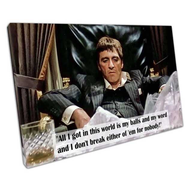 Scarface Tony Montana Wall Art Print Ready To Hang Movie-Inspired Decor ...
