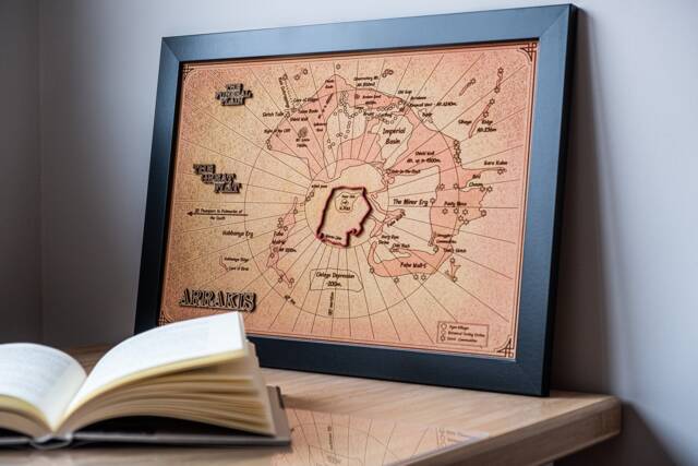 Dune Map, Arrakis Map Of Arrakis, Poster, Map, Wall Art, Decor ...