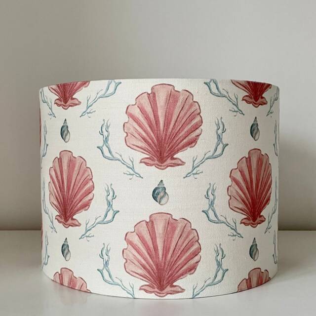 Manderley Lampshade, Seashell Shell, Shell Lamp, Fabric From Cream ...
