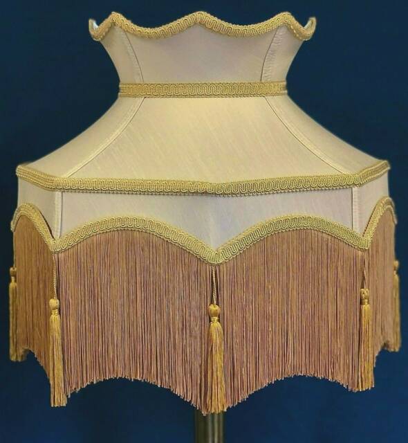 Balmoral Oyster Cream Fabric Lampshades Handmade For Hanging Ceiling ...