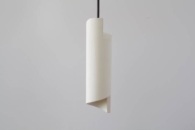 Handmade Plaster Cylinder Pendant Light - Modern Minimalist Chandelier ...