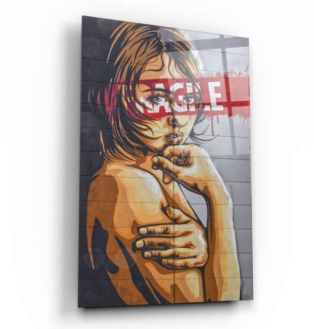 Fragile - Tempered Glass Printing Wall Art Home Decoration House ...