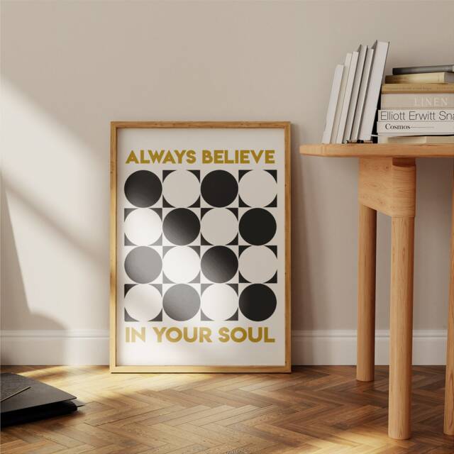 Always Believe in Your Soul 1980's Music Gicl??e Art Print // Lyric Indie A4 A3 A2 by Etsy ...
