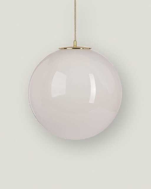 Large Ball Pendant Light, Hanging Lamp With Brass Top by Etsy ...
