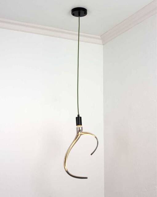 Antler Horn Glass Bulb Pendant Light - Smoke Tint Led 4W 2700K Rustic ...