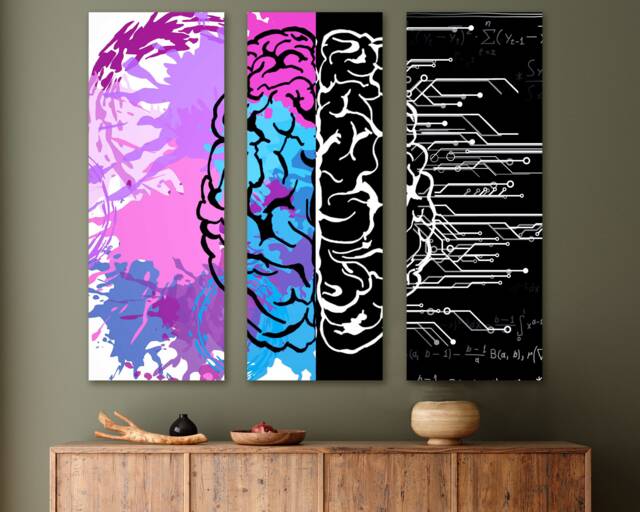 Brain Decorative Art Prints Large Pictures For Living Room Paintings ...
