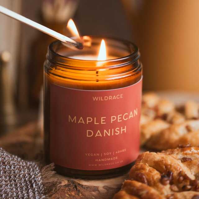 Danish Pastry Scented Candle - Bakery Scents Foodie Gifts Luxury For ...