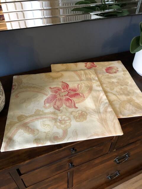 One Handmade Cushion Cover in Laura Ashley Baroque Raspberry Fabric by ...