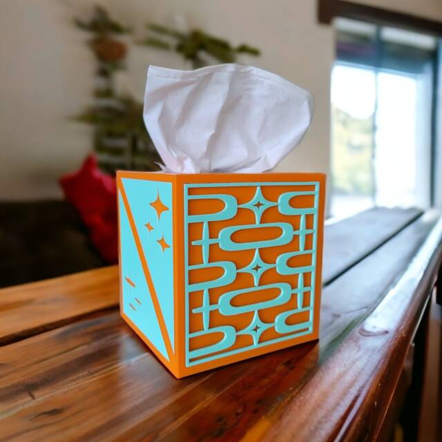Atomic Ovals Mid Century Tissue Box Cover Mcm Midmod Modern Home D??cor ...