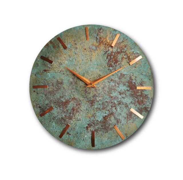 Large Brass Clock, Oversized Design Wall Hand Made Clocks, Original ...