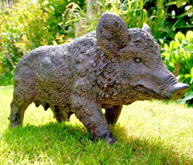 Rustic Wild Boar Pig Female Sow Garden Ornament - Made Of Grp Animal ...