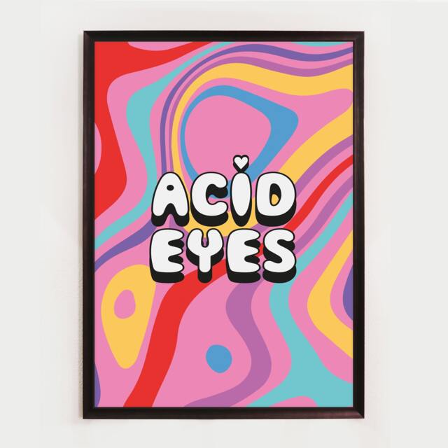 Acid Eyes, Unframed Wall Decor, Art, Psychedelic Art by Etsy | ufurnish.com