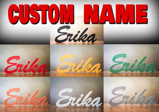 Custom Name, Text, Personalized Sign, 3D Printed Wall Art, Text Print ...