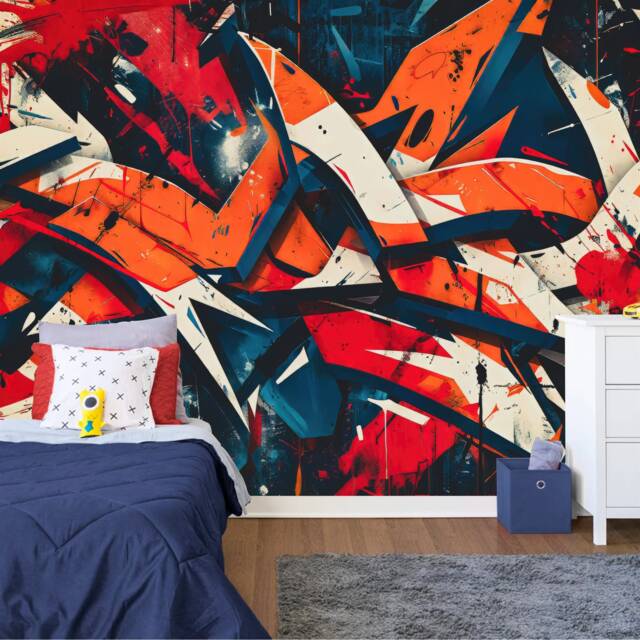 Abstract Vandalism Graffiti Ai Generated Gift, Art Print Photomural ...