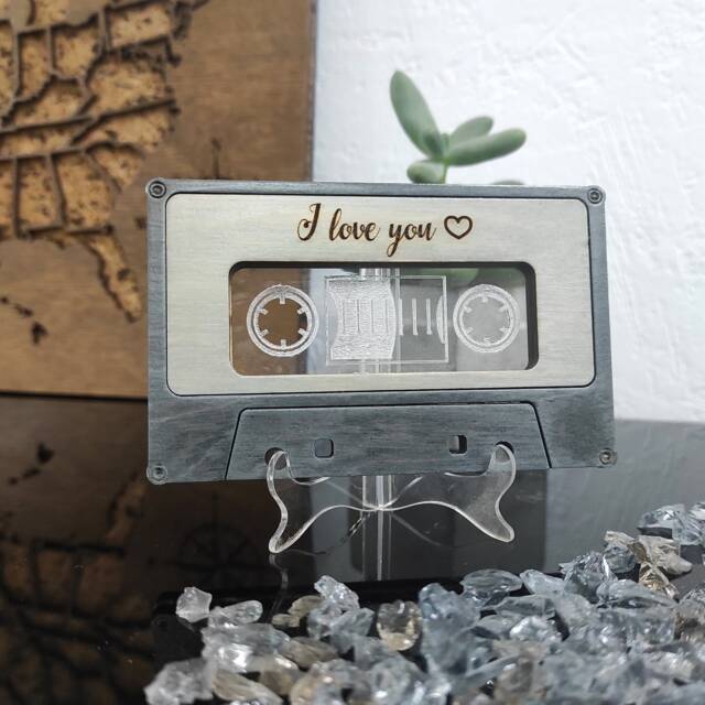 Personalized Vintage Cassette With Scannable Spotify Link Qr Code by ...