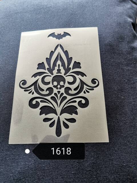 Damask Stencil, Flexible, Reusable, 125Micron, Wall Decor, Home Decor, Furniture Painting, Card ...