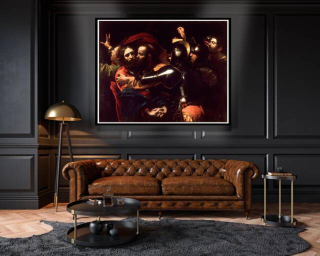 The Taking Of Christ - 1602 By Caravaggio Poster Print, Baroque ...