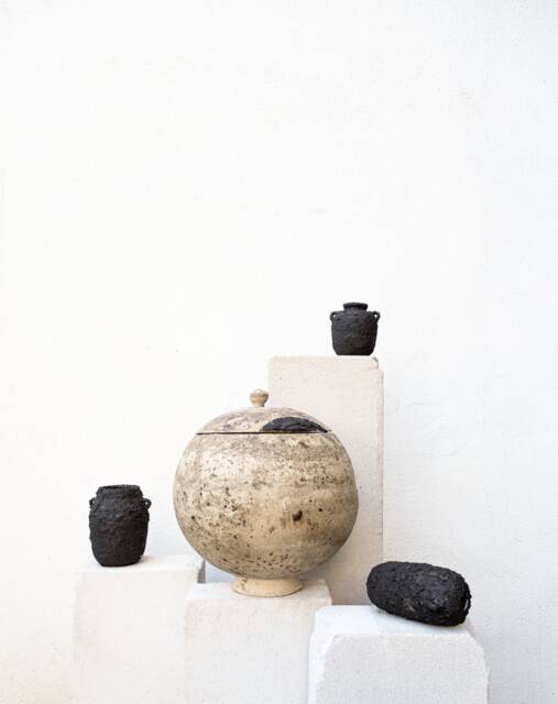 White Round Stoneware Vase With Lid Rustic Pottery Flower Pot by Etsy ...