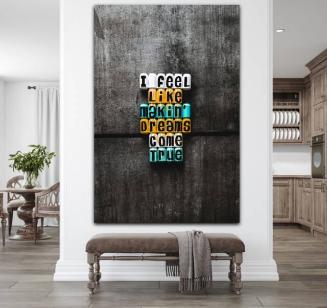 Canvas Quote, Picture Print, Motivational, Inspirational, Canvas, Wall ...