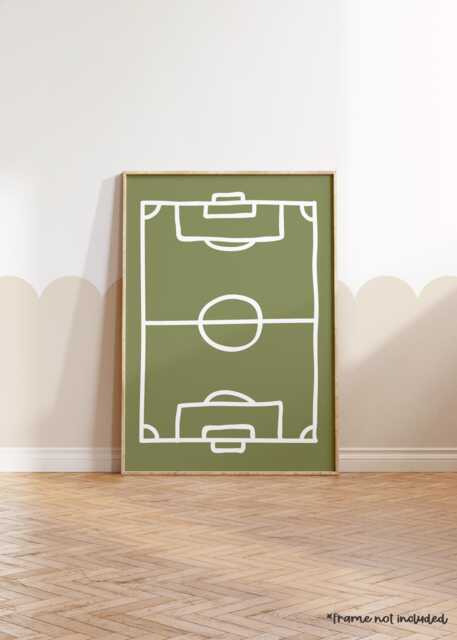 Football Theme Prints, Pitch, Affirmation, Goal, Decor, Boys Girls ...