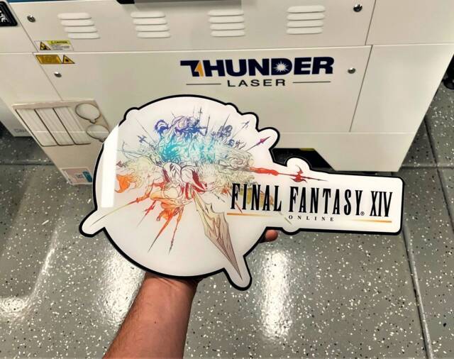 Final Fantasy 14 Logo Wall Decor Online - Ffxiv Logo Fantasy Game Room ...