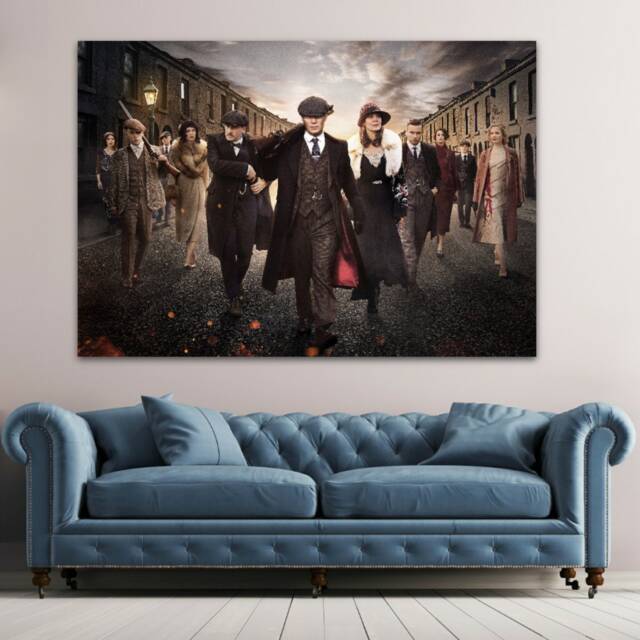 Peaky Blinders, Canvas Print, Cillian Murphy, Framed Canvas, Picture ...